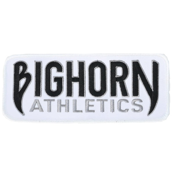 Bighorn Athletics Jiu Jitsu Rectangular Patch, Black & White, 6-Inch X